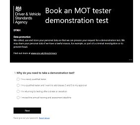 DVSA Demonstration Test Changes - MTC - MOT Training Courses